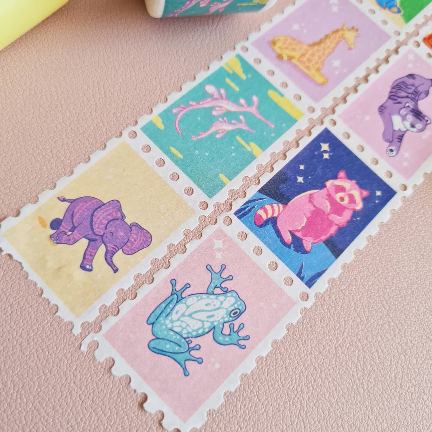Posca Animal Stamp Washi Tape Washi Tape Stamps Washi - Etsy