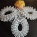 Vintage Handmade Beaded Pixie Angel Christmas Ornament 1960s 1970s 5 ...