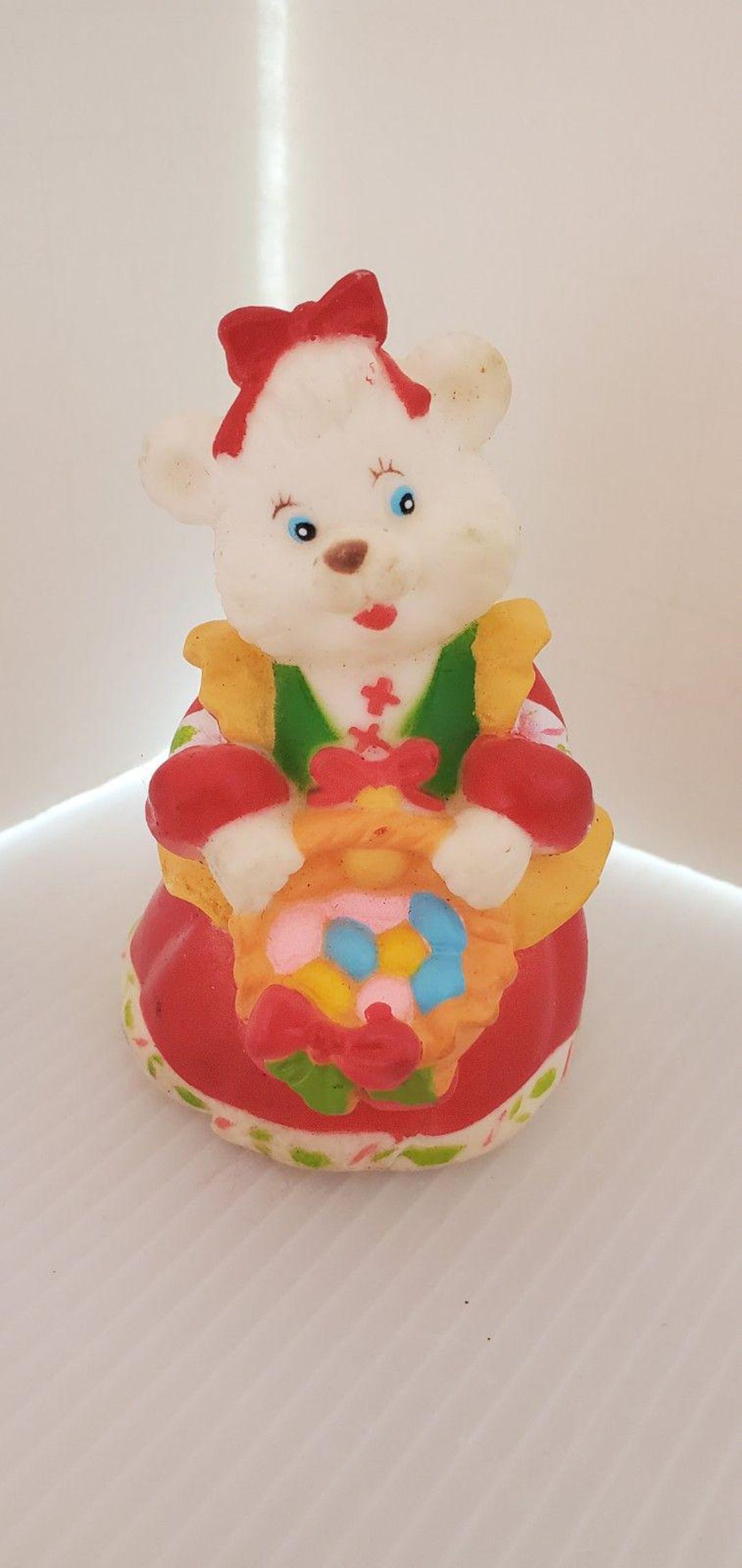 Vintage 1993 TCFC Merry Gifts of Christmas Bear Soft PVC Toy Kmart ...