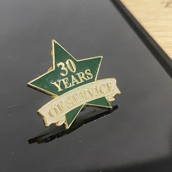 30 Years Service Pin - Etsy