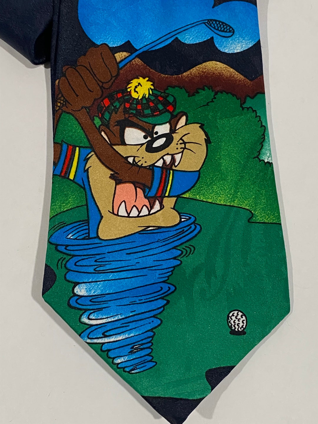 Vintage Taz Golfing Full Length Novelty Necktie by Looney Tunes Mania ...