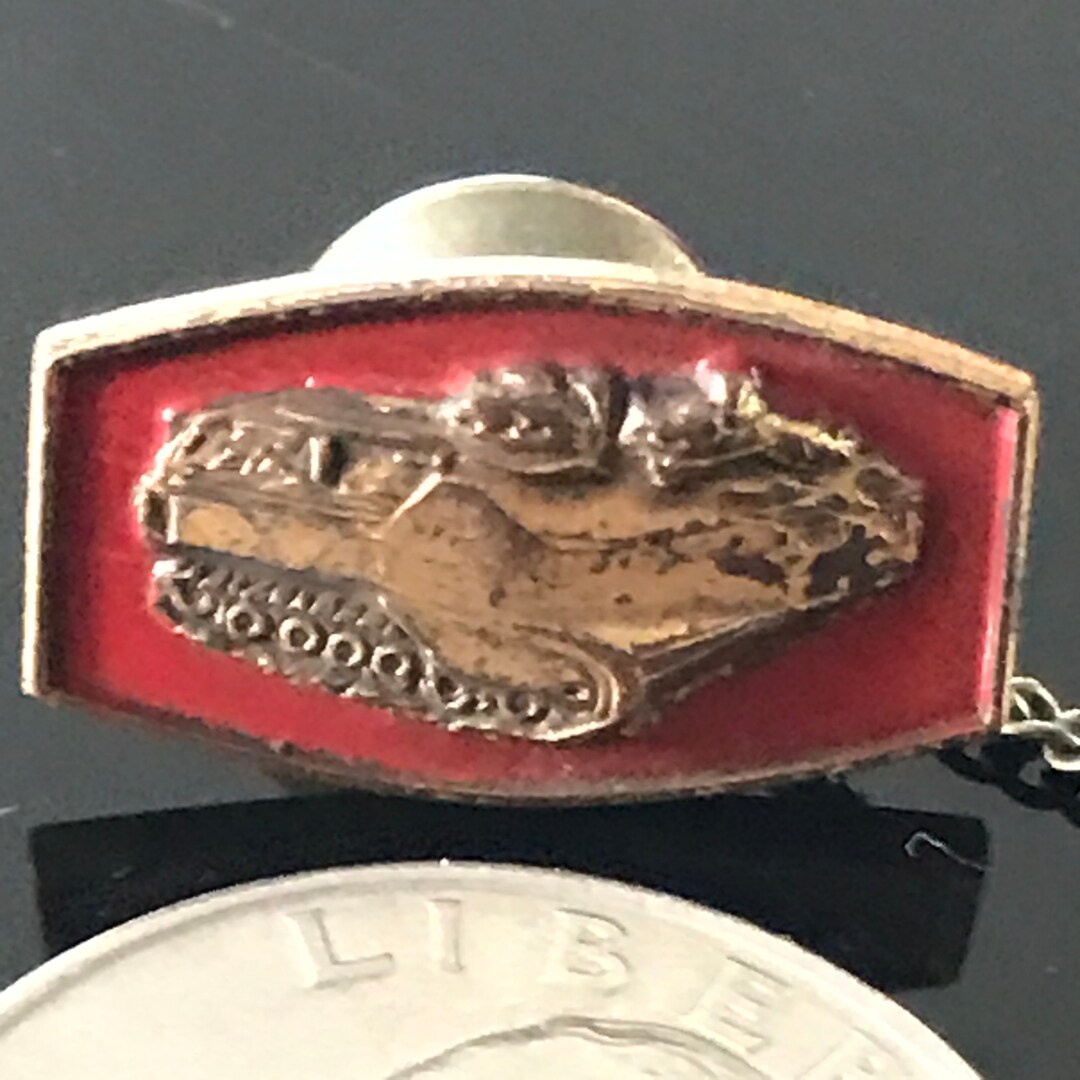 Vintage United States Military TANK Lapel Pin - Etsy