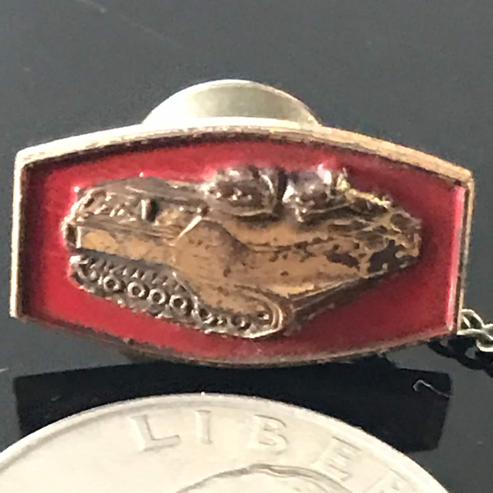 Vintage United States Military TANK Lapel Pin - Etsy