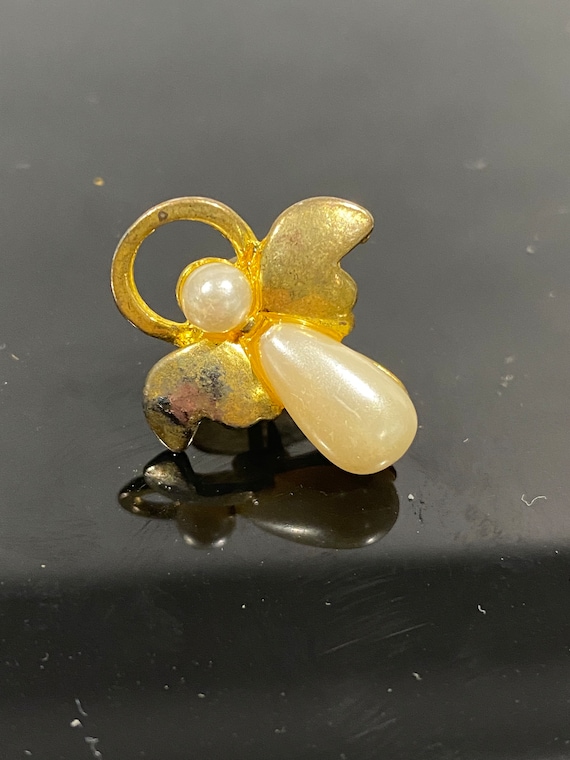 Vintage Christian Pearls Flying Guardian Angel Gold L… - Gem