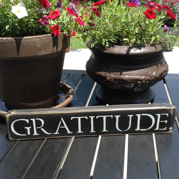 Gratitude Sign - Etsy