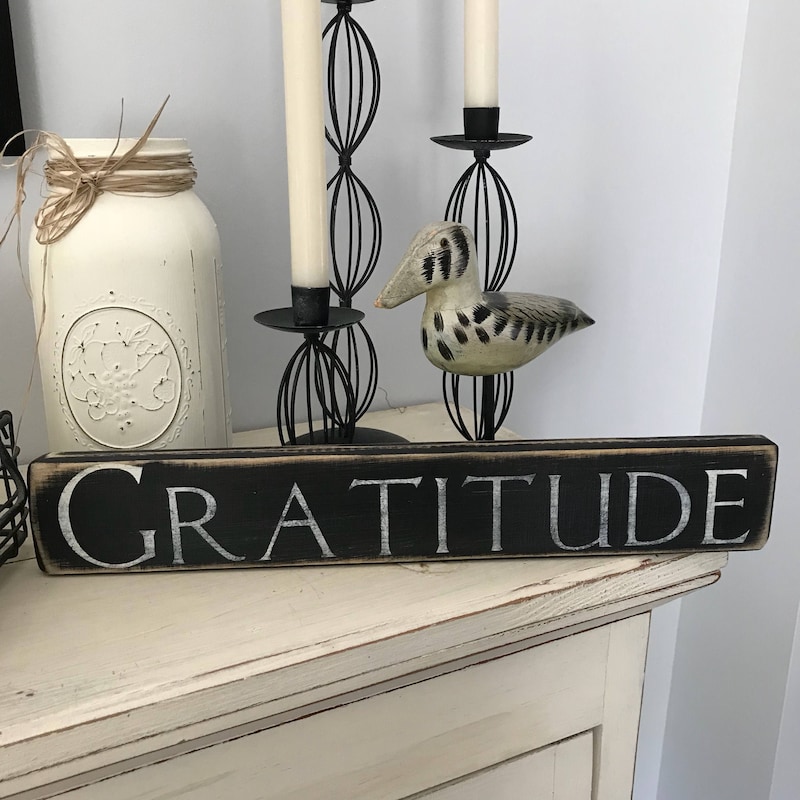 Gratitude Sign - Etsy