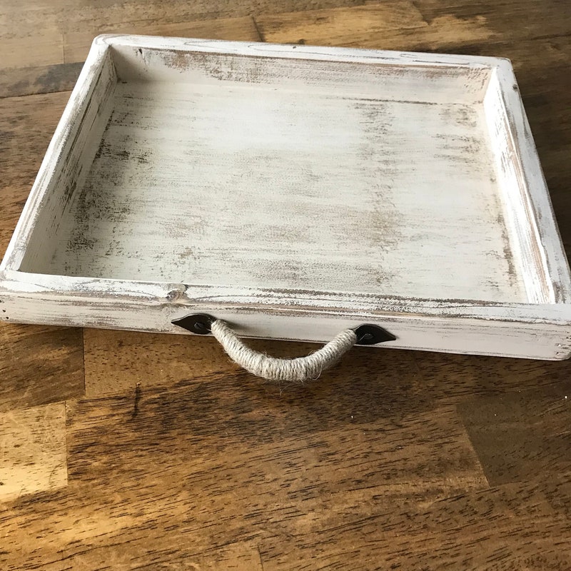 Distressed Wood Tray - Etsy
