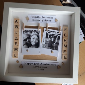 Handmade Personalised Scrabble Photo Frame for Mother's - Etsy