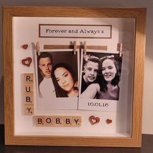 Handmade Personalised Scrabble Photo Frame for Mother's - Etsy