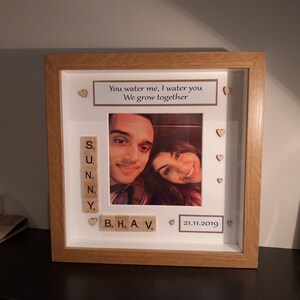 Handmade Personalised Scrabble Photo Frame for Mother's - Etsy