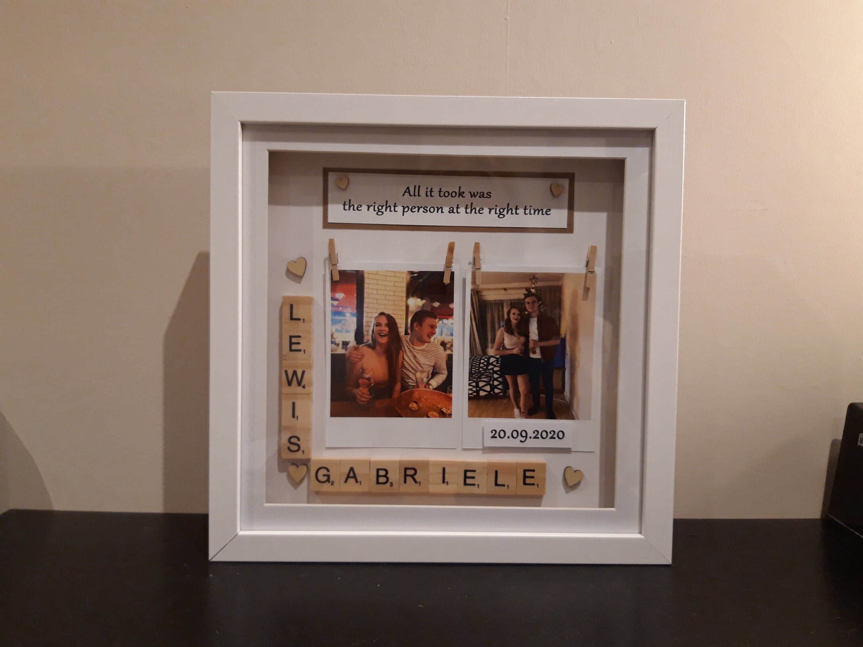 Handmade Personalised Scrabble Photo Frame for Mother's | Etsy UK