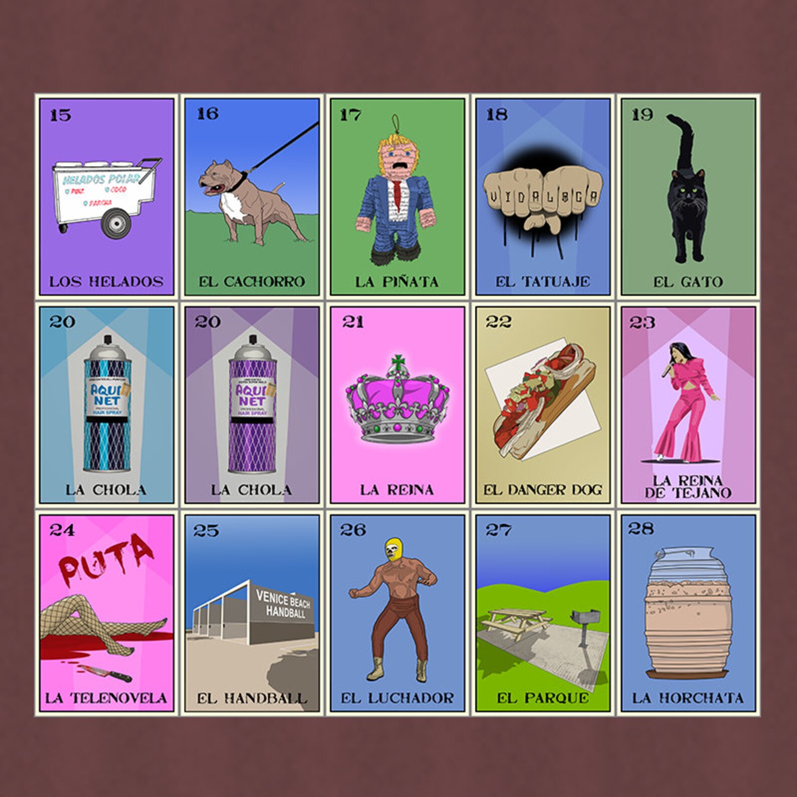 Any 3 5x7 Loteria Art Prints la Loteriaart Giftsfolk Art | Etsy