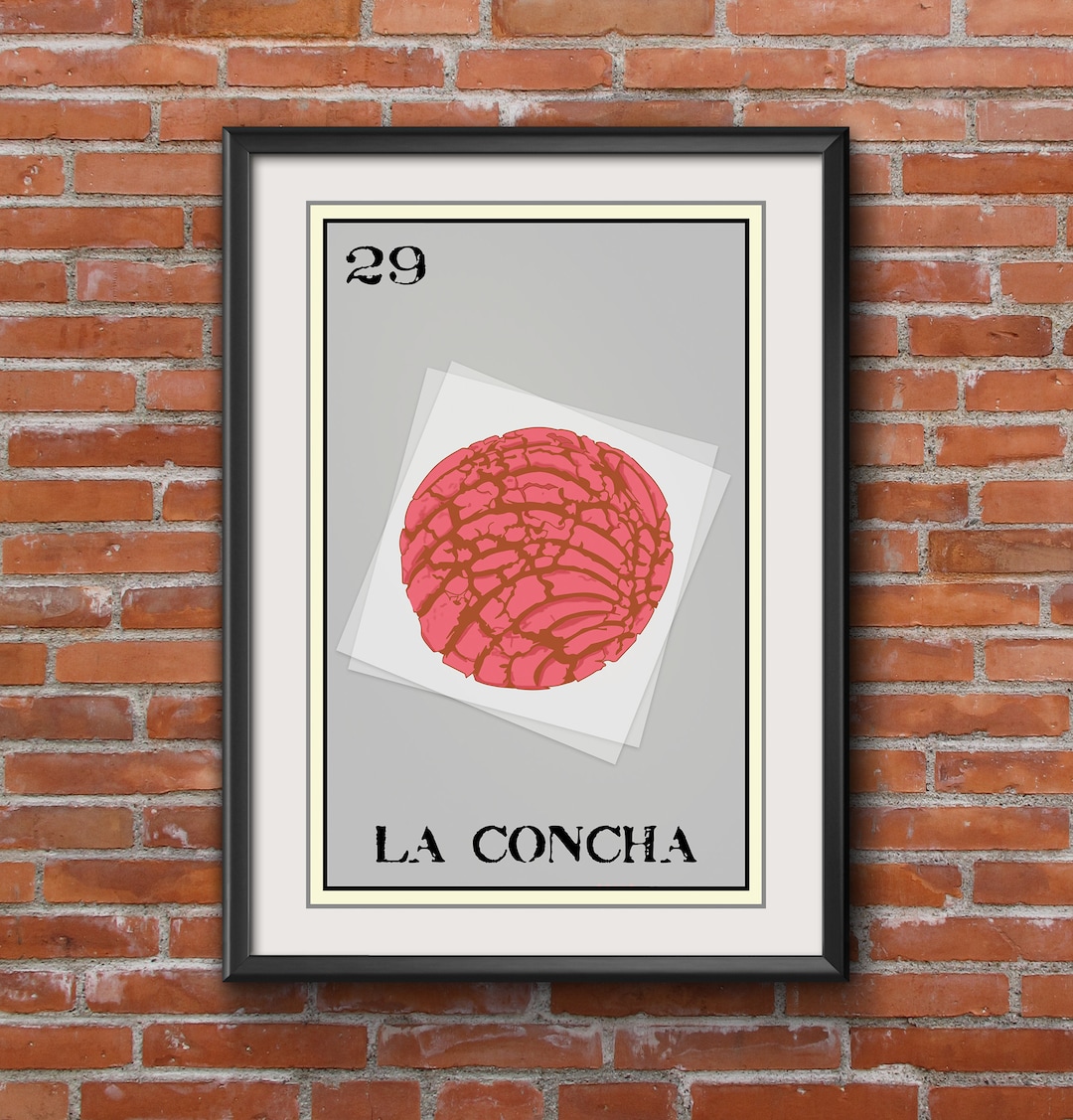 La Concha-loteria 13x19 Art Print,loteria Art,loteria Print,wall Art ...