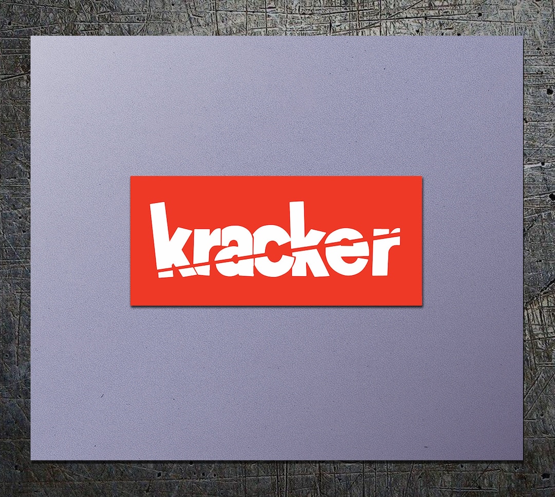 Kracker Vinyl Sticker Vinyl, kostenloser Versand, Sticker,Logo Mashups ...