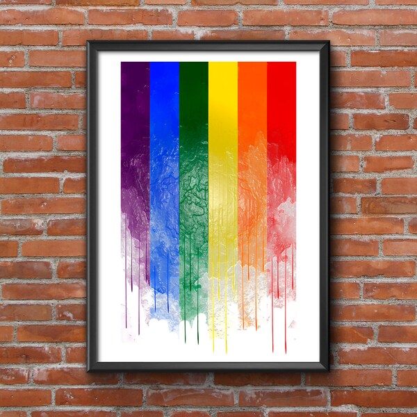Resist Pride Flag Art - Etsy