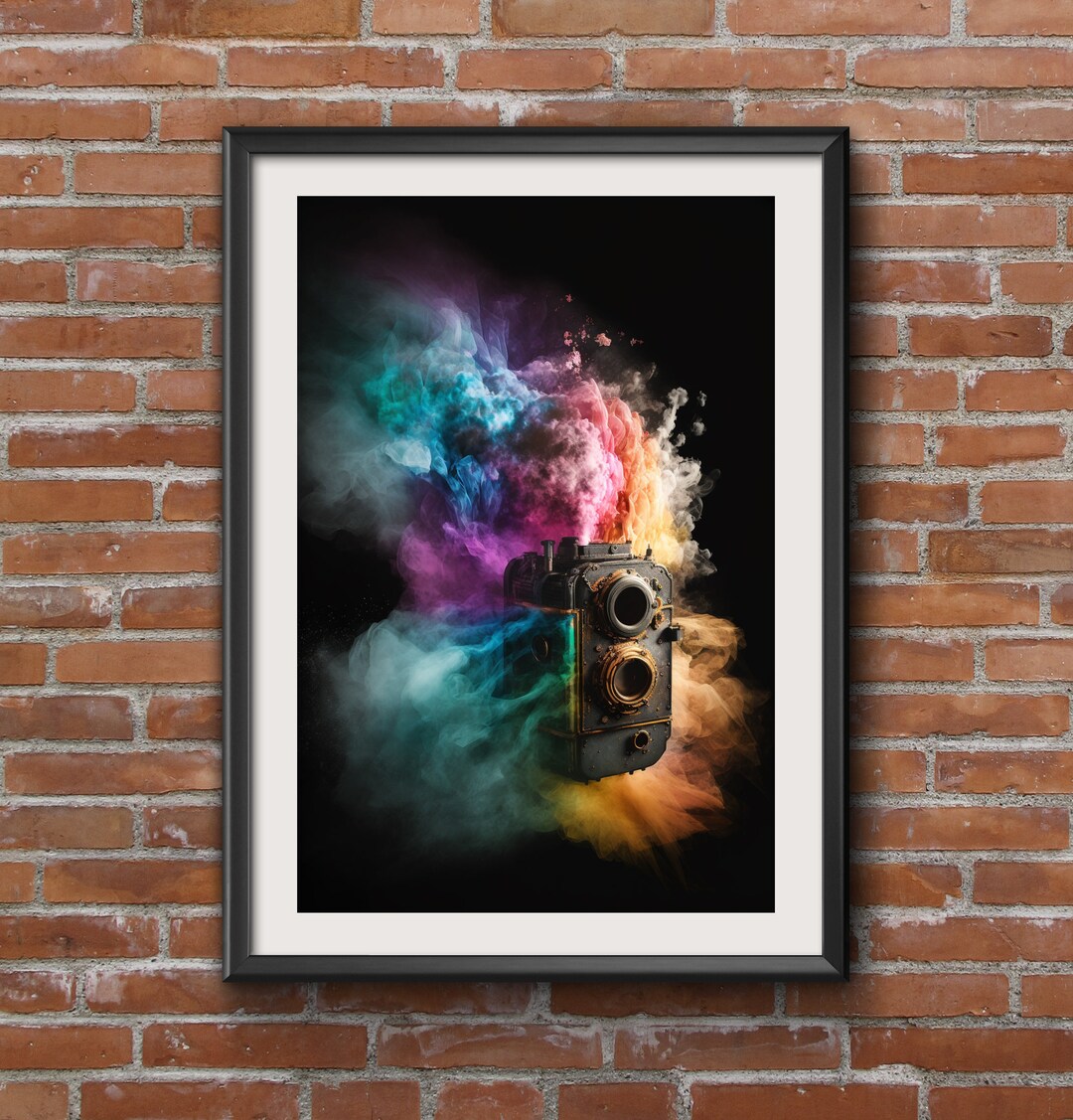 Antique Camera Exploding With Color Ver. 2 13x19 Art Print,matte Paper ...