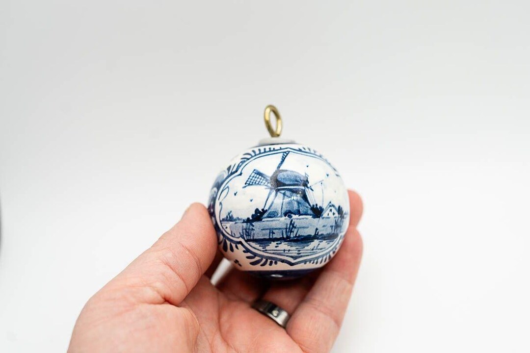 Delft Holland Handgeschilderd Ornament Dutch Hand Painted Christmas ...