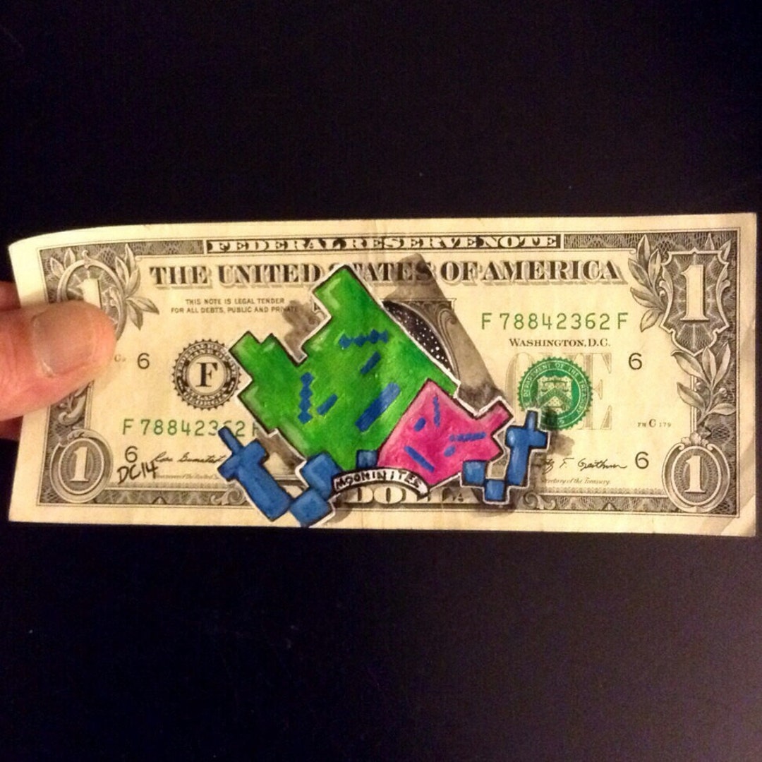 Mooninites Money Art - Etsy