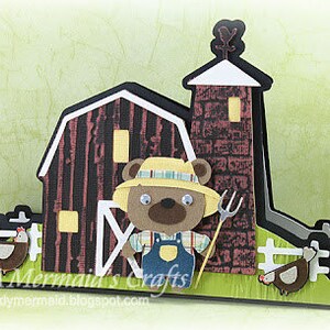 Handmade Farm Scene Greeting Card - Etsy