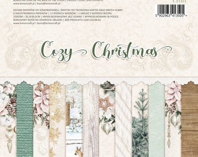 Lemoncraft Natural Christmas 12x12 Scrapbook Paper Stack - Etsy
