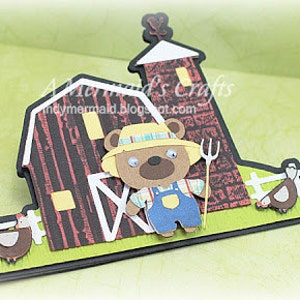 Handmade Farm Scene Greeting Card - Etsy