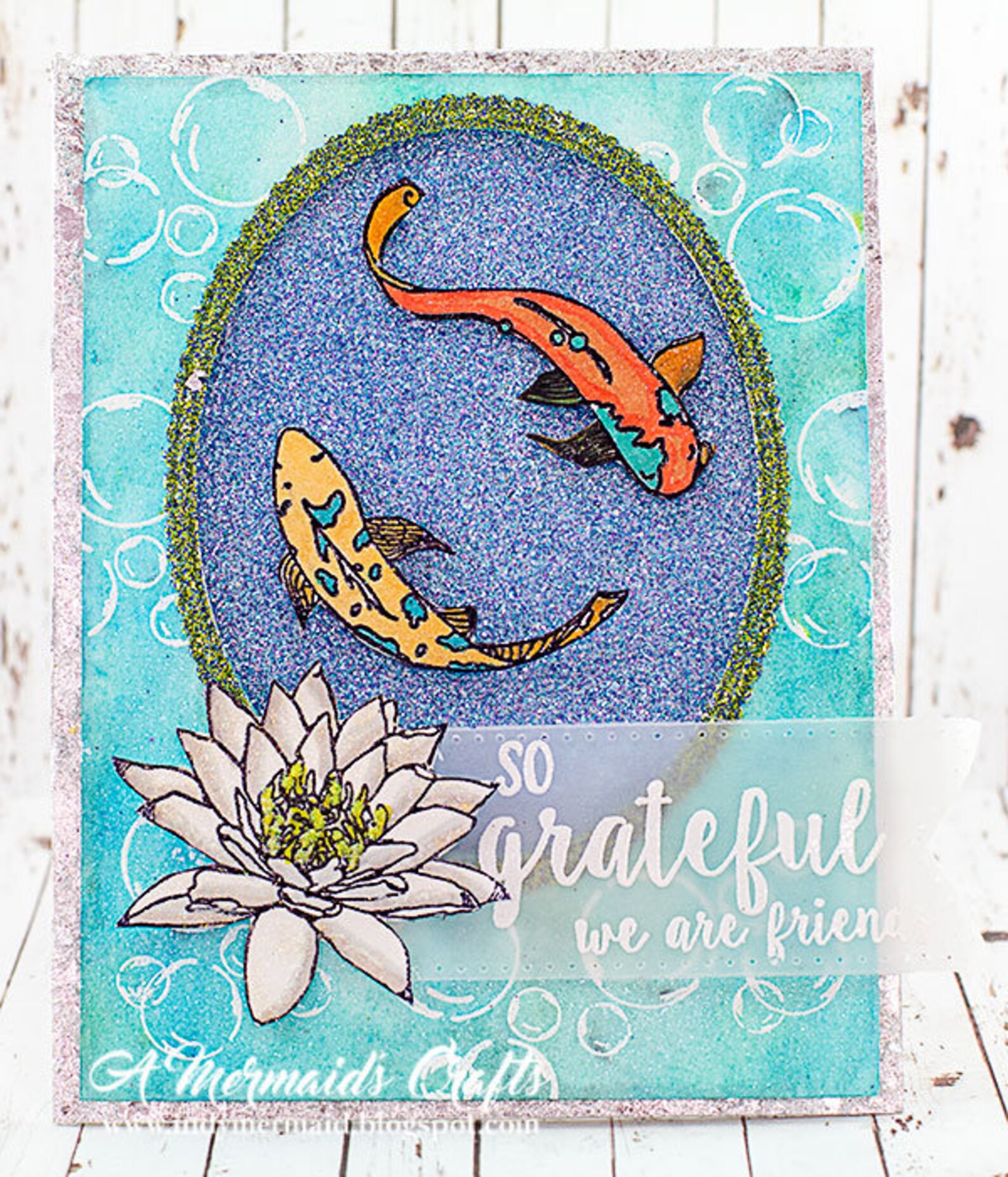 So Grateful We Are Friends Koi Fish Greeting Card - Etsy