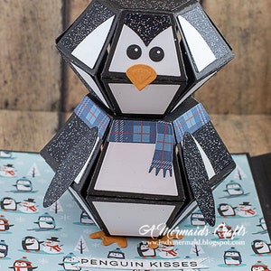Fun Pop-up Penguin Happy Christmas Greeting Card - Etsy