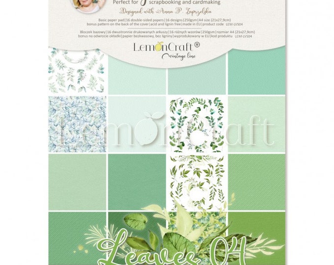 Lemoncraft Leaves 4 A4 Scrapbook Paper Stack - Etsy