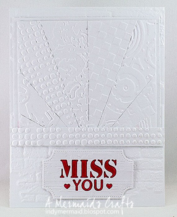 Handmade Miss You Card | Etsy