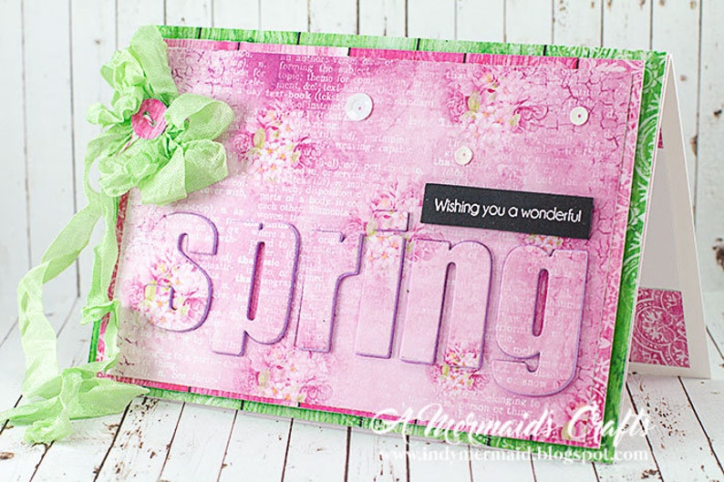 Wishing You a Wonderful Spring Greeting Card | Etsy