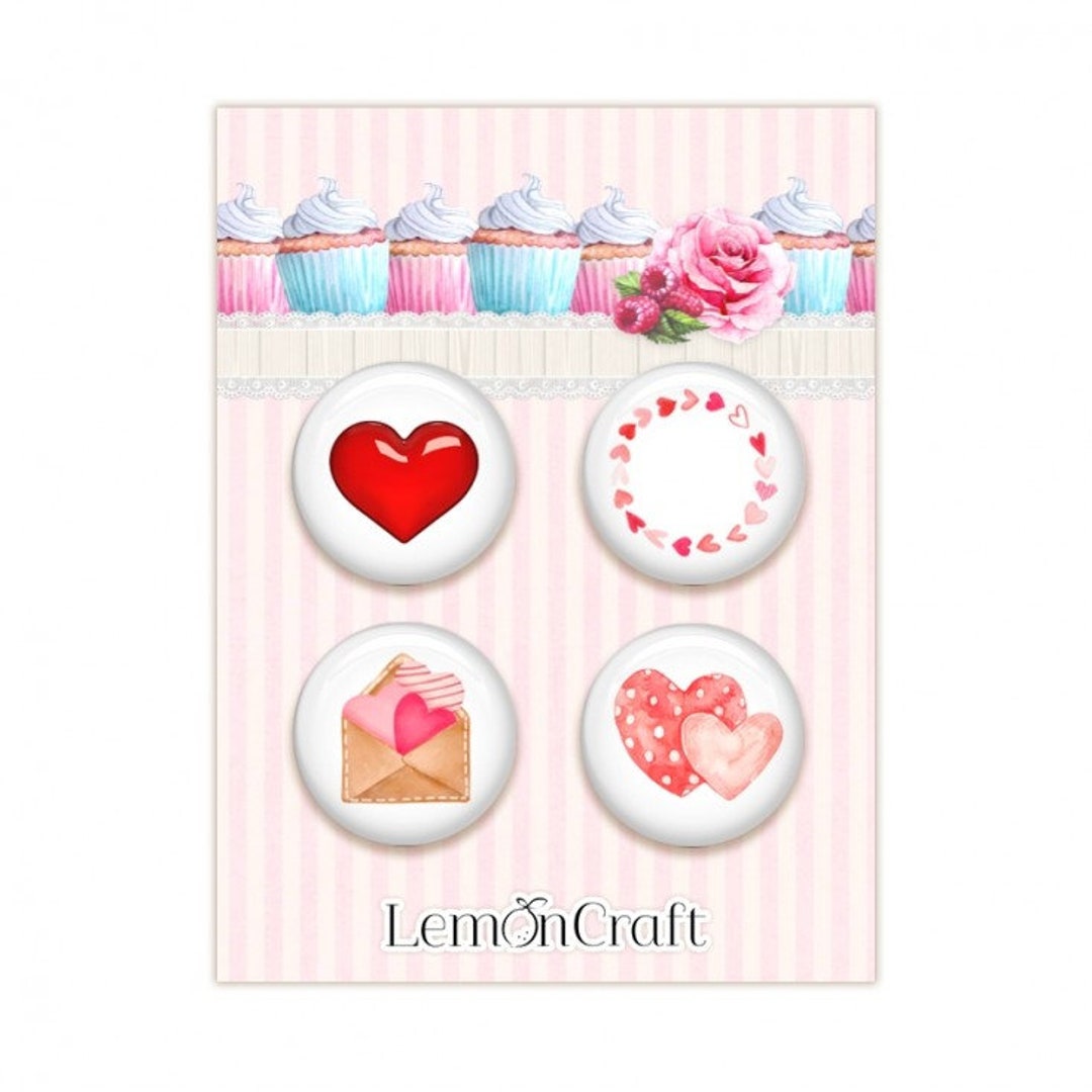 Lemoncraft Sweetness Buttons / Badges - Etsy