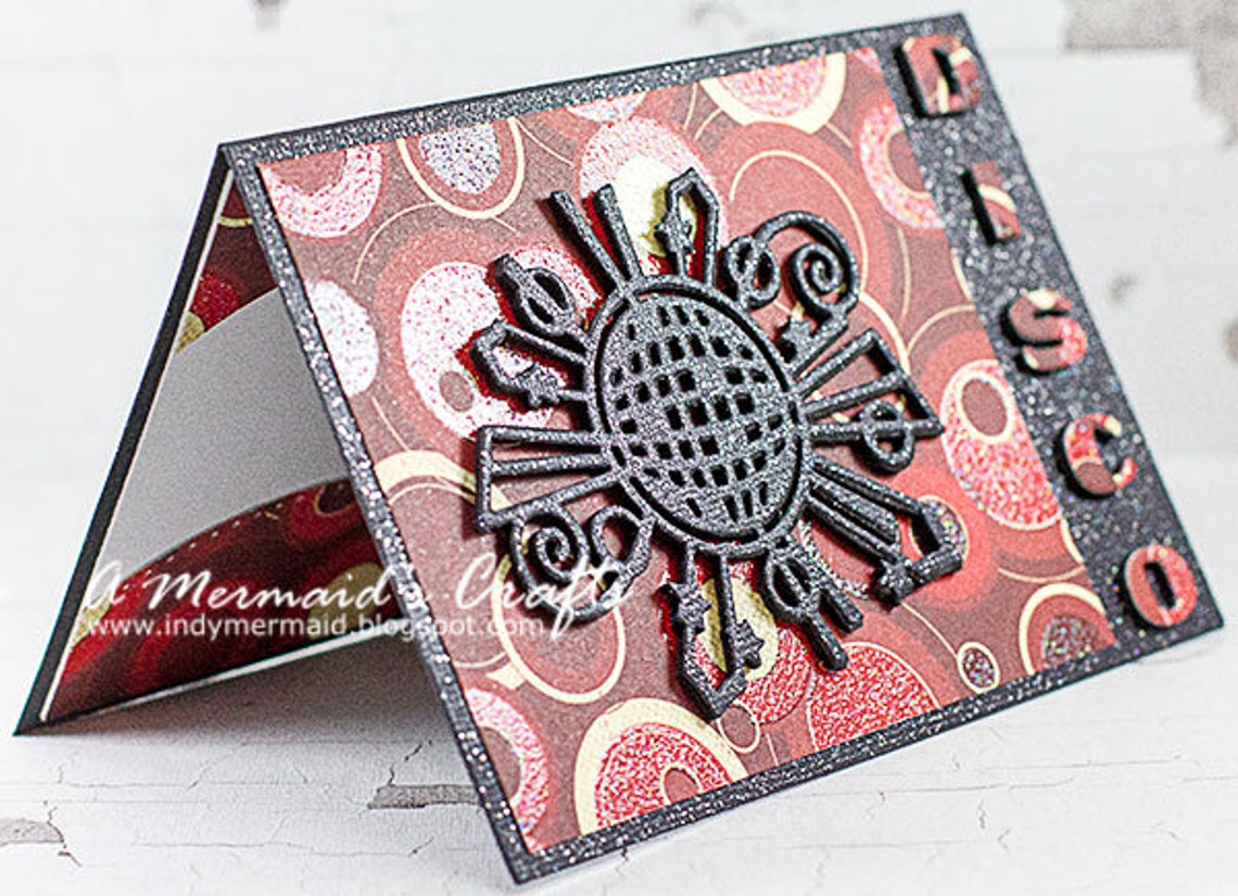 Retro Groovy Disco Ball Card | Etsy