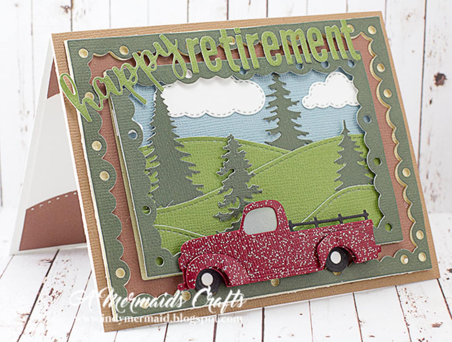 Masculine Happy Retirement Truck Scene Greeting Card | Etsy