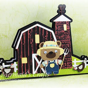 Handmade Farm Scene Greeting Card - Etsy