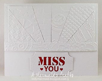 Handmade Miss You Card | Etsy