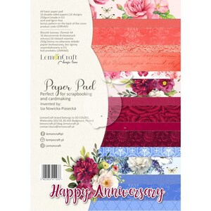 Lemoncraft Happy Anniversary A4 Creative Block Scrapbook Paper Stack - Etsy