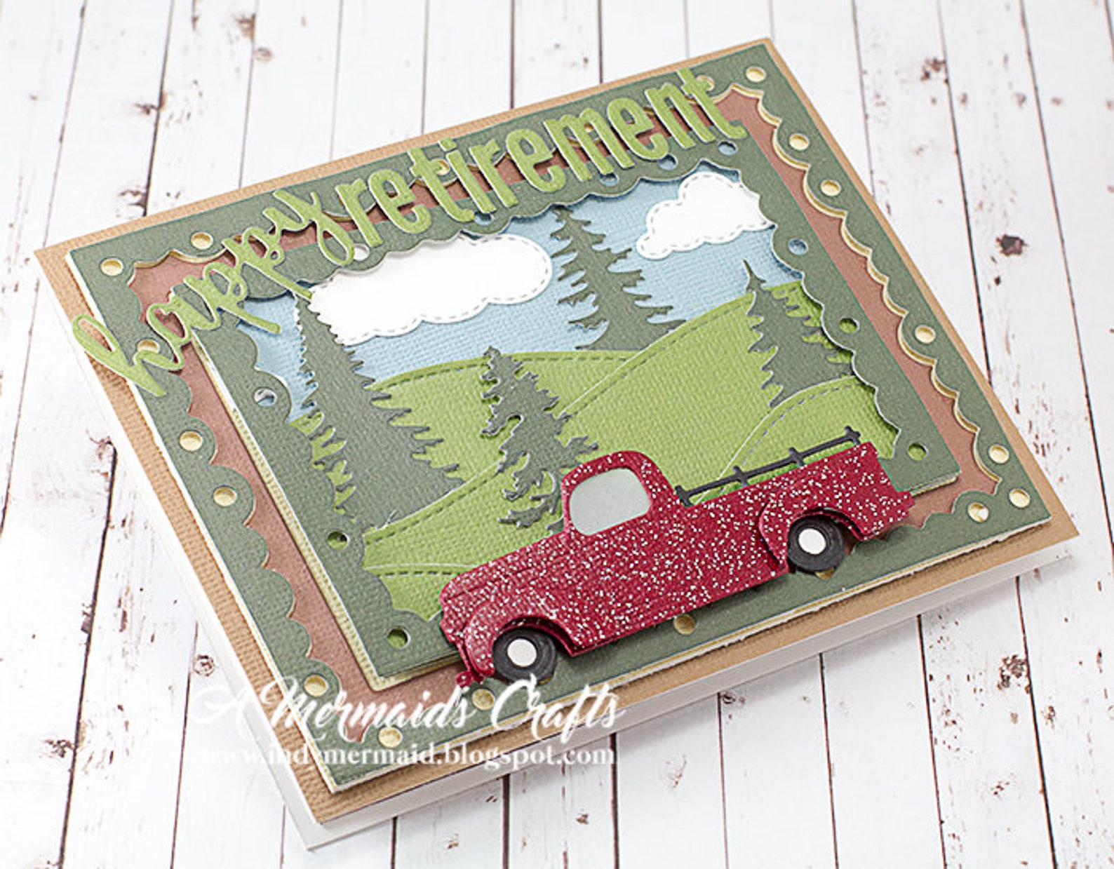 Masculine Happy Retirement Truck Scene Greeting Card | Etsy