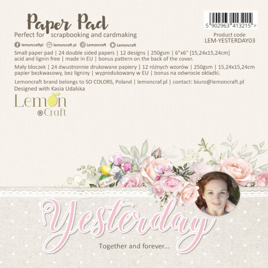 Lemoncraft Yesterday 6x6 Designer Scrapbook Paper - Etsy