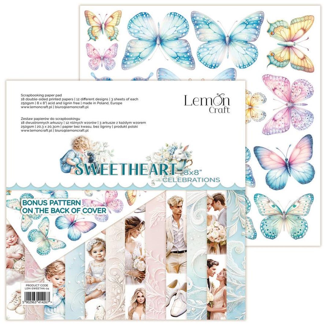 Lemoncraft Sweetheart Celebrations 8x8 Scrapbook Paper Stack - Etsy