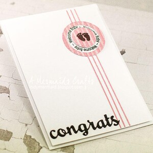 Handmade Welcome Baby Congrats Card - Etsy