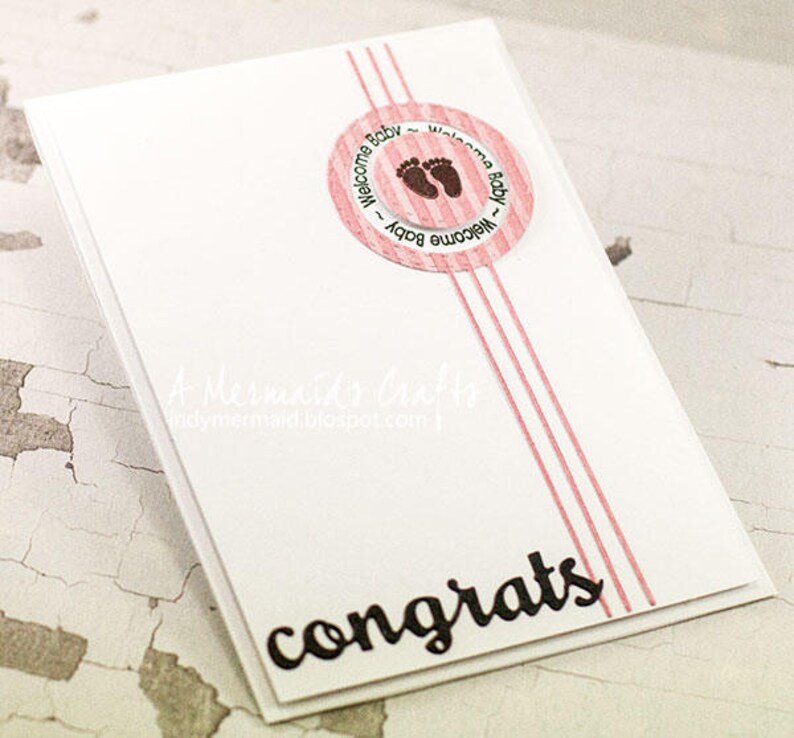 Handmade Welcome Baby Congrats Card - Etsy