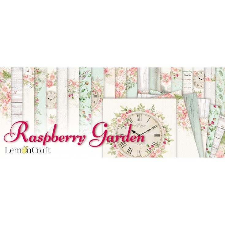 Lemoncraft Raspberry Garden 12x12 Creative Paper Pad - Etsy