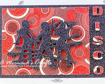 Retro Groovy Disco Card | Etsy