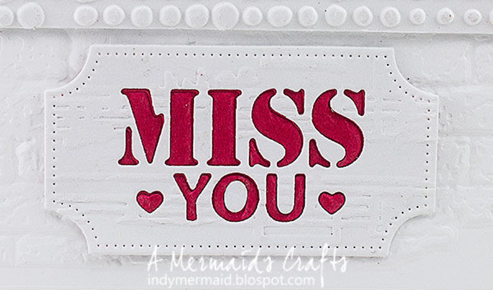 Handmade Miss You Card Etsy