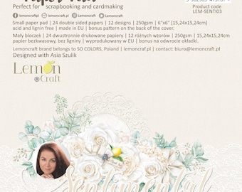 Lemoncraft Serenity 6x6 Designer Scrapbook Paper - Etsy