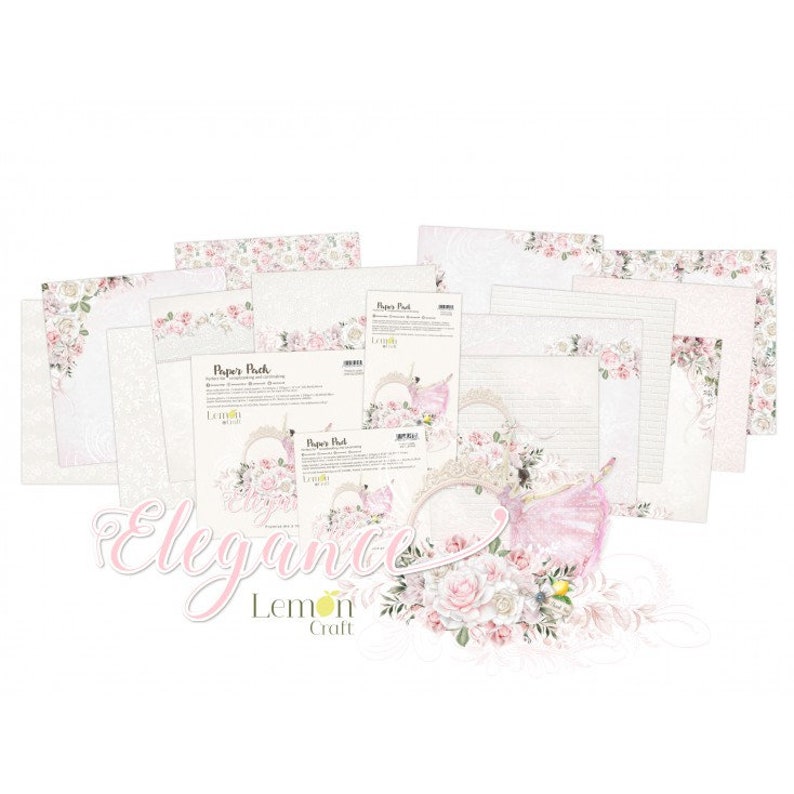 Lemoncraft Elegance 12x12 Scrapbook Paper Stack - Etsy
