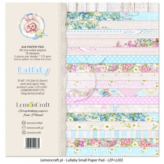 Lemoncraft Lullaby 6x6 Designer Scrapbook Paper - Etsy