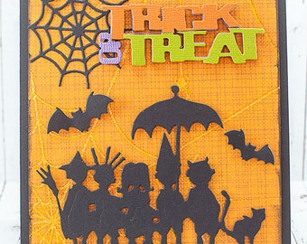Trick or Treat Parade, Greeting Card - Etsy