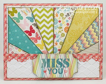 Handmade Miss You Card | Etsy