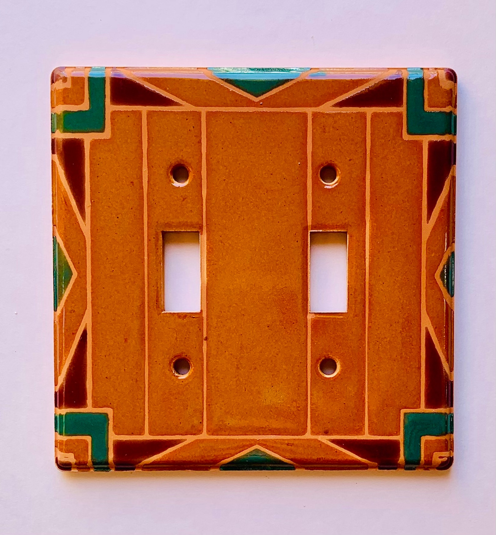 Light Switch Coverings Painted, Blanket, Brown & Green, Southwest ...